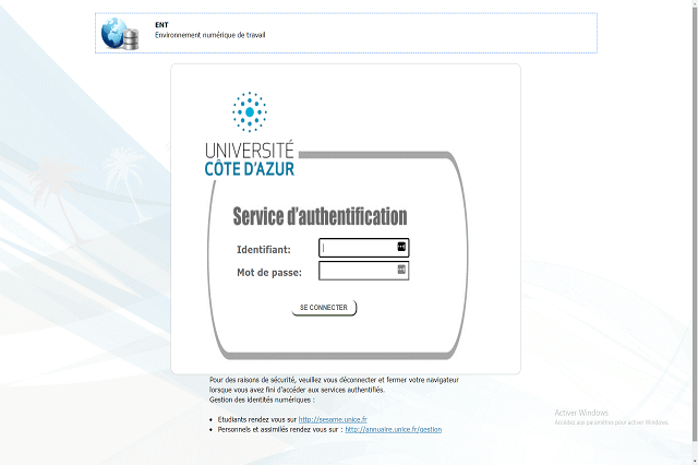 ENT Unice : Comment se connecter à votre compte